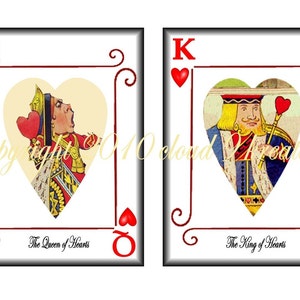 Alice in Wonderland Playing Cards, Alice in Wonderland Cards, Digital ...