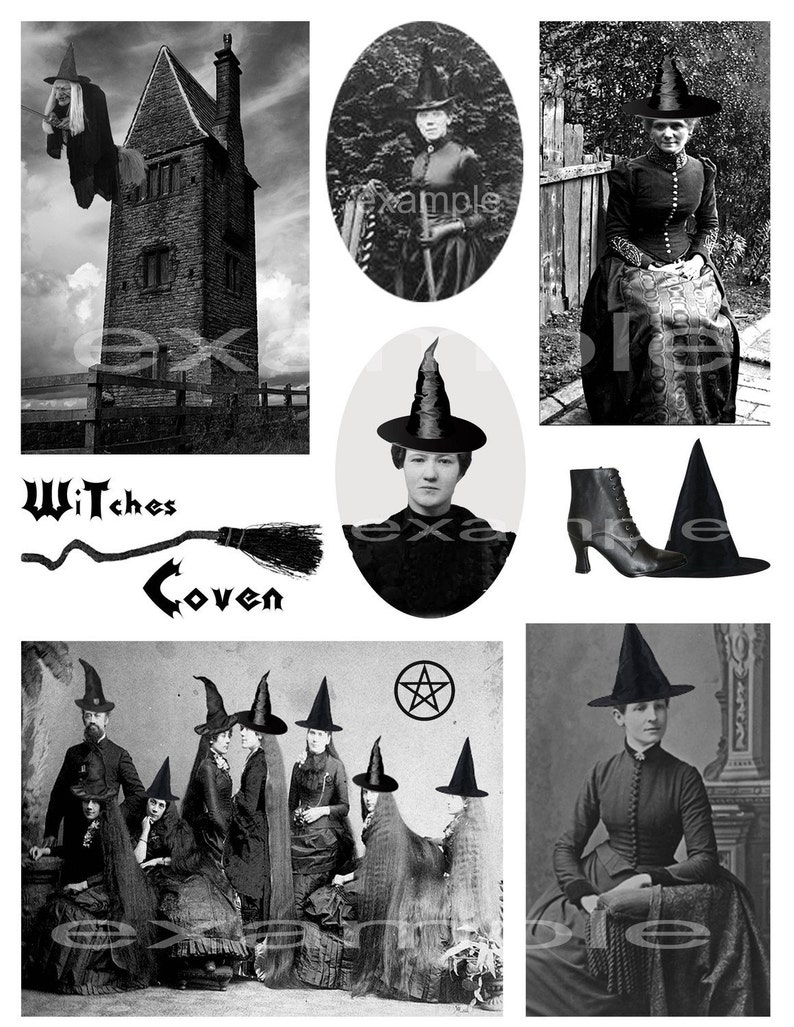 Halloween...witches Coven Digital Collage Sheet Digital Download ...