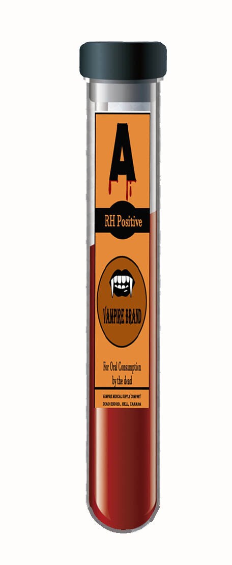 Halloween Blood Type Labels & Tags, Test Tube Labels, Blood Type Tags ...