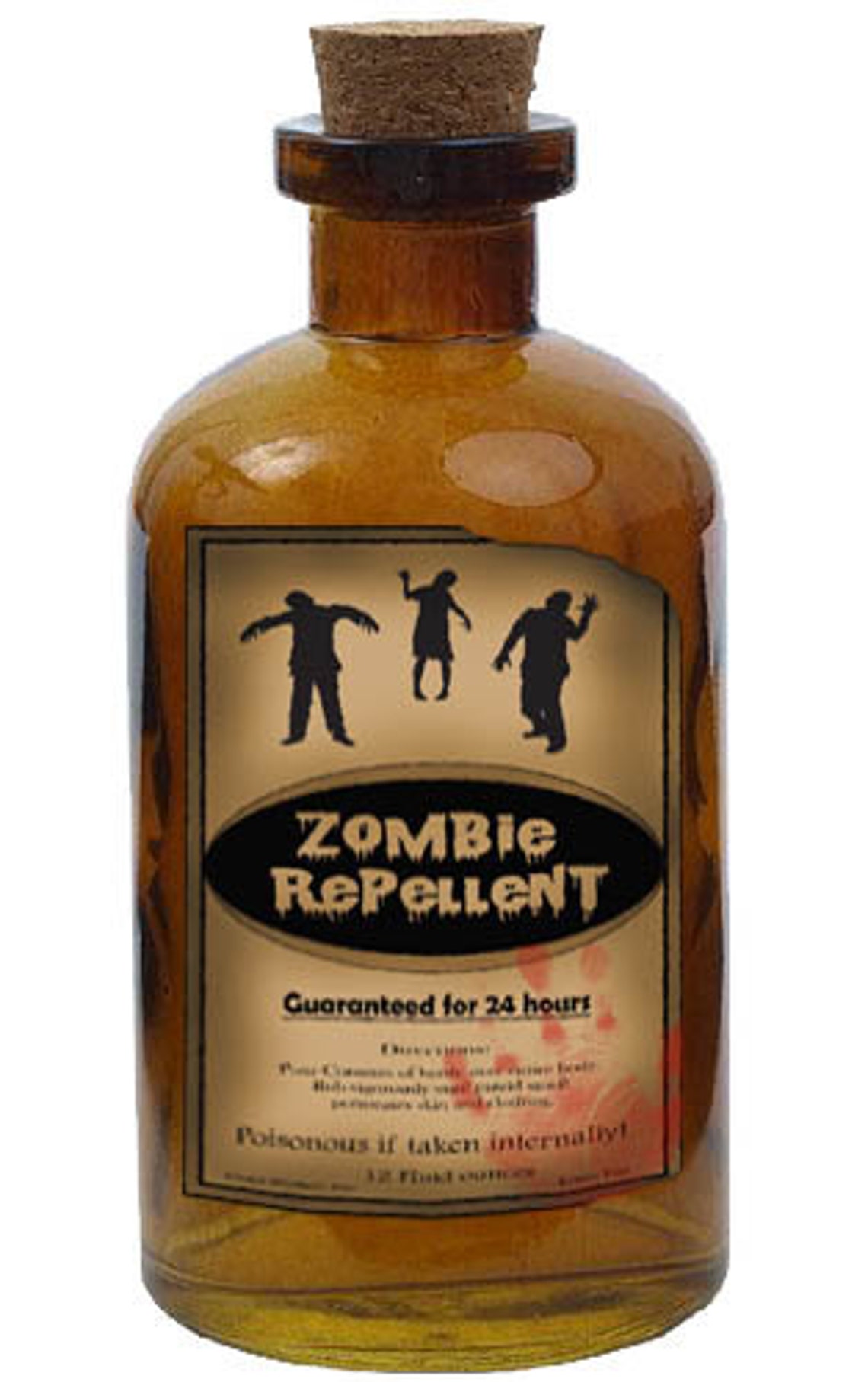 Halloween Zombie Label Zombie Repellent Label Halloween - Etsy