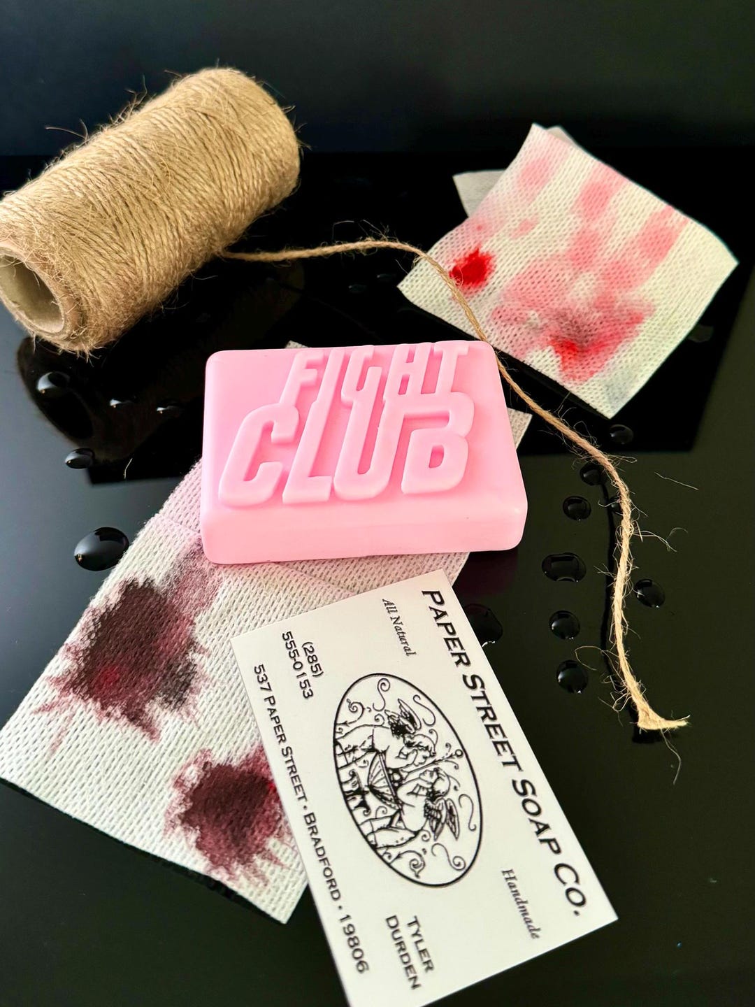 Fight Club Soap – Handmade Movie Replica, Geek Gift for Film Buff ...