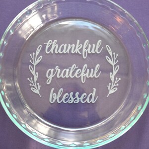 Personalized Engraved Pie Plate, Custom Deep Dish Pie Pan, Engraved ...
