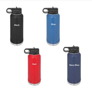 Personalized Fire Extinguisher Water Bottle, Custom Engraved ...