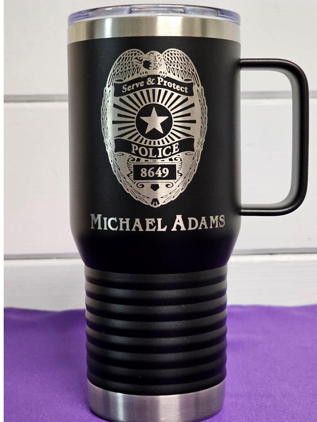 Personalized Police Officer/sheriff Tumbler or Water Bottle, Law ...