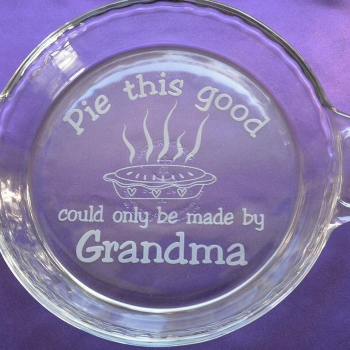 Personalized Pie Plate Custom Deep Dish Pie Pan Engraved - Etsy