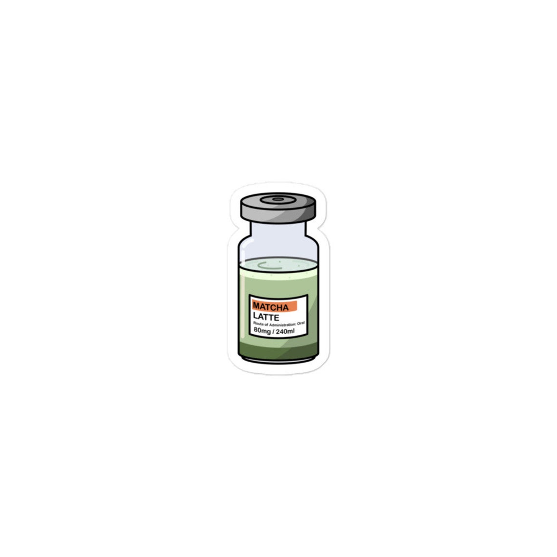 Matcha Latte IV Sticker Perfect for Healthcare Professionals - Etsy