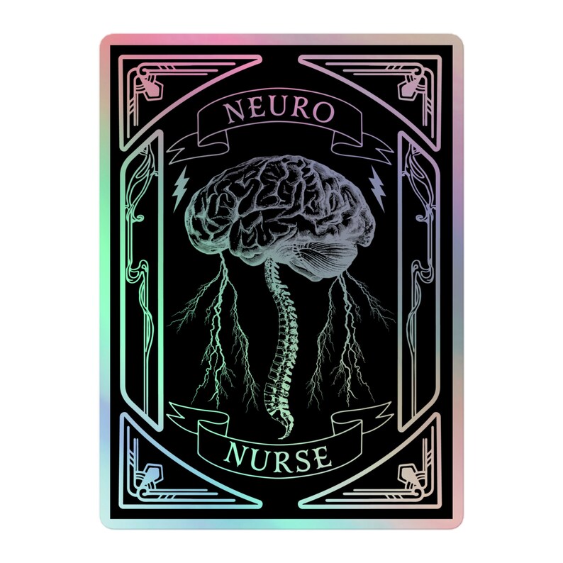 Holographic Tarot Card Sticker for Neuro Nurses - Etsy