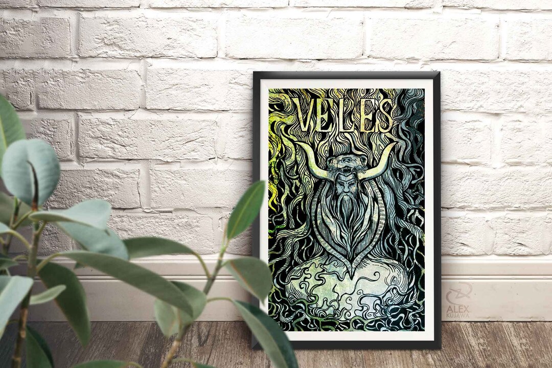 VELES Slavic Pagan Deity Bear Oak God Nature Forest Folklore - Etsy