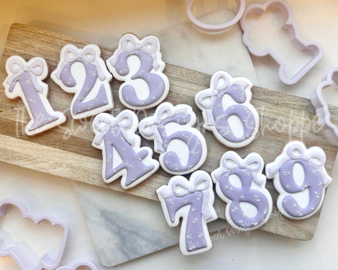 Coquette Numbers Set - Set of 9 - Cookie Cutters - ETSY - Etsy