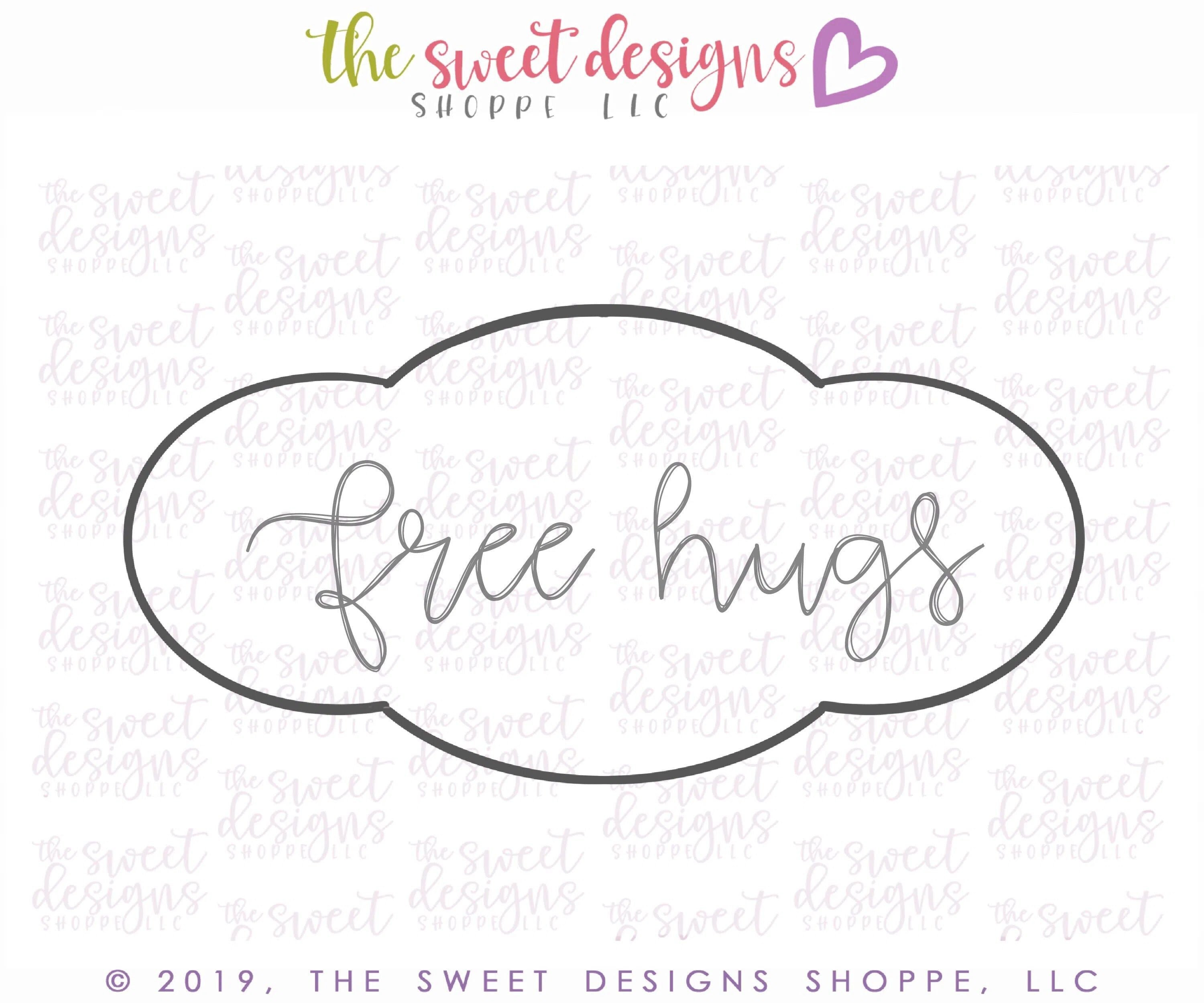 Free Hugs Plaque Cookie Cutter - Etsy