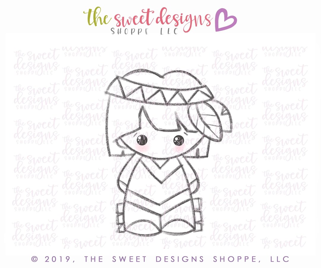 Native American Boy 2019 - Cookie Cutter - Etsy