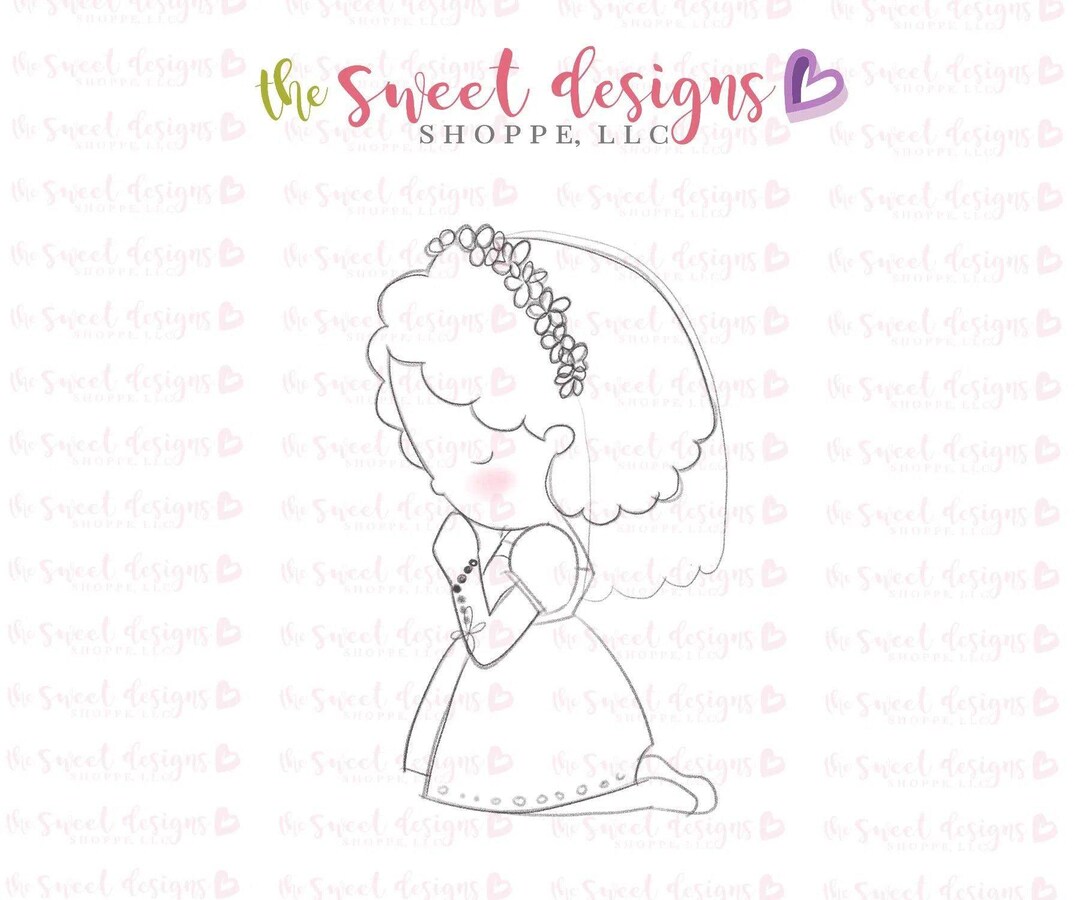 Praying Girl Sara V2 Cookie Cutter - Etsy