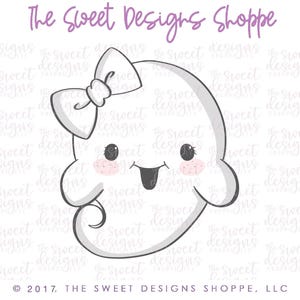 Girly Chubby Ghost 2018 - Cookie Cutter - Etsy