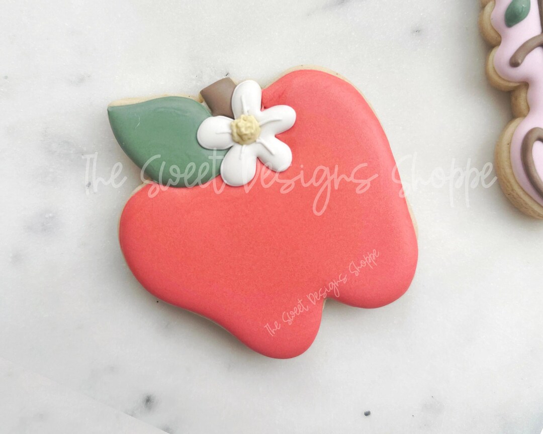 Funky Apple With Flower- Cookie Cutter - Etsy