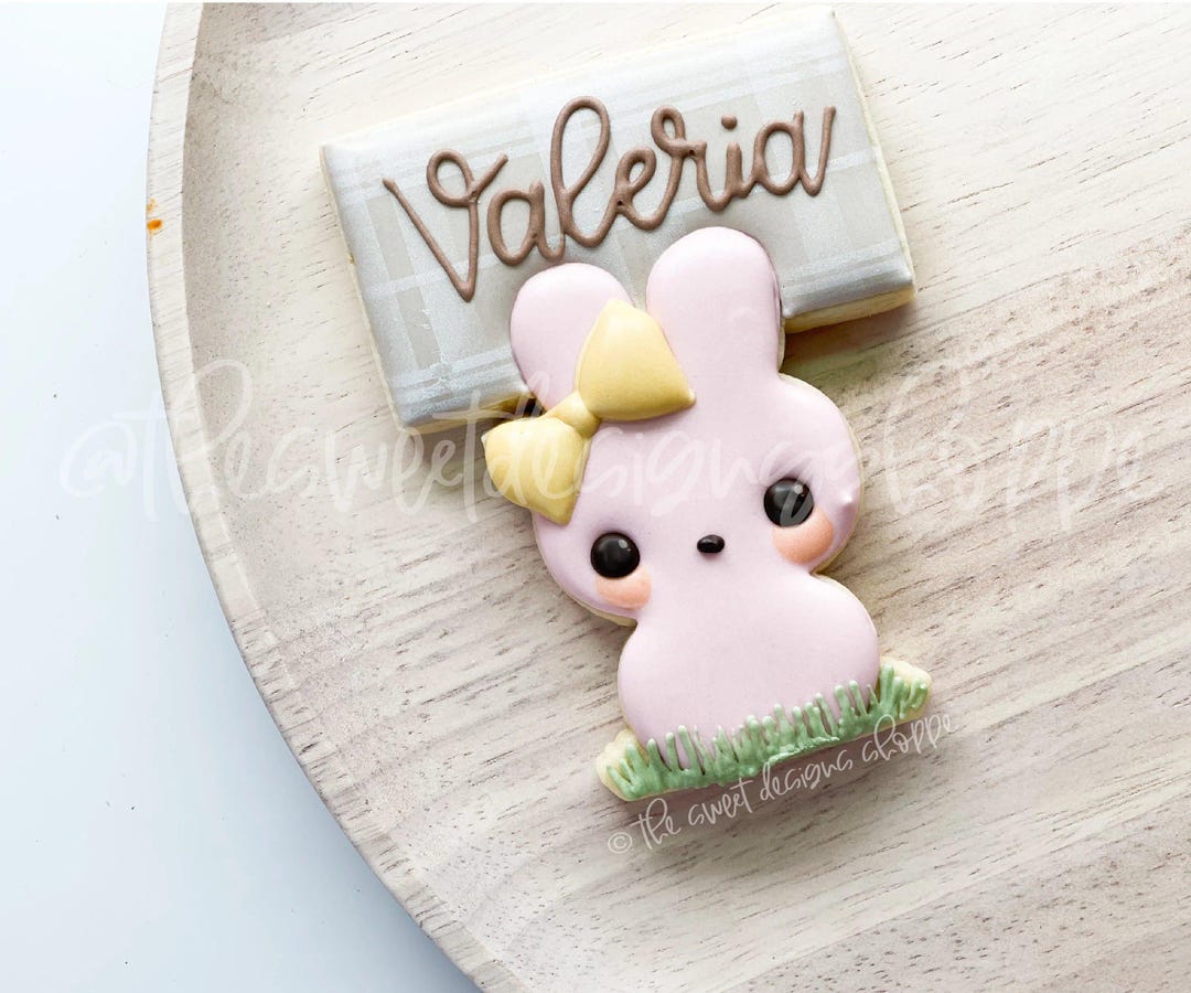 Girly Bunny Marshmallow Place Card - Cookie Cutter - Etsy