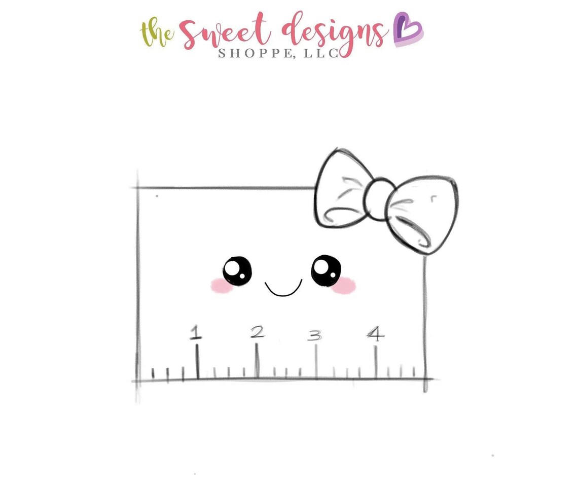 Girly Kawaii Ruler V2 Cookie Cutter - Etsy