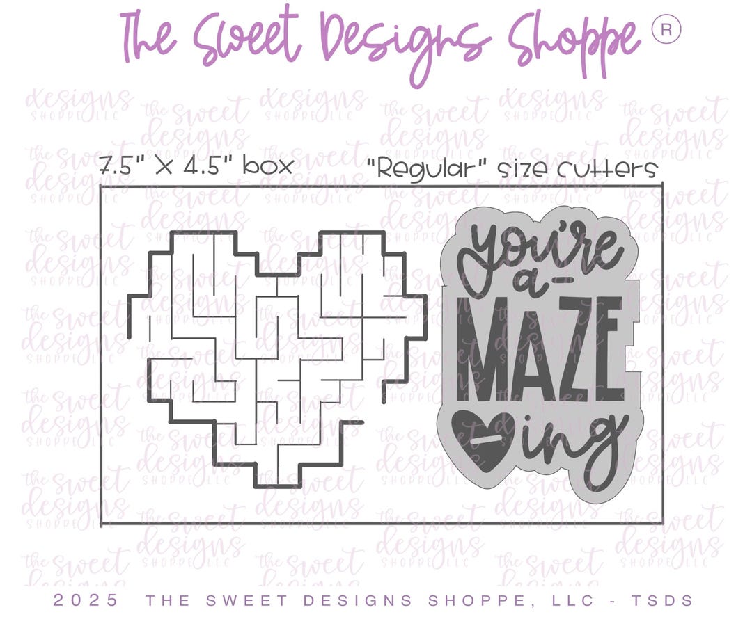 You're Are A-maze-ing Set - Set of 2 - Cookie Cutters - ETSY - Etsy