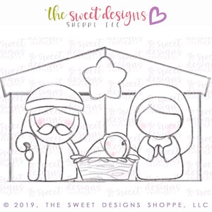 Nativity Platter Set ( 5-1/2" Tall X 8-3/4" Wide) - Cookie Cutter(s) - Etsy