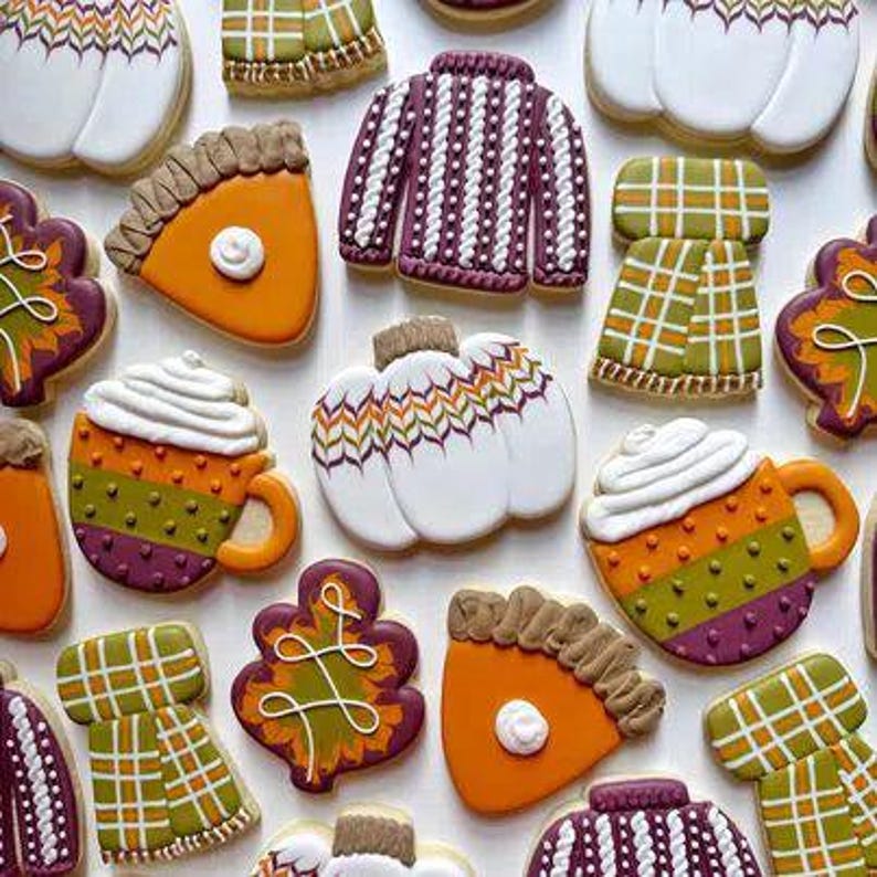Thegracefulbaker Class Cookie Cutters - COZY FALL - Set of 6 Cookie ...