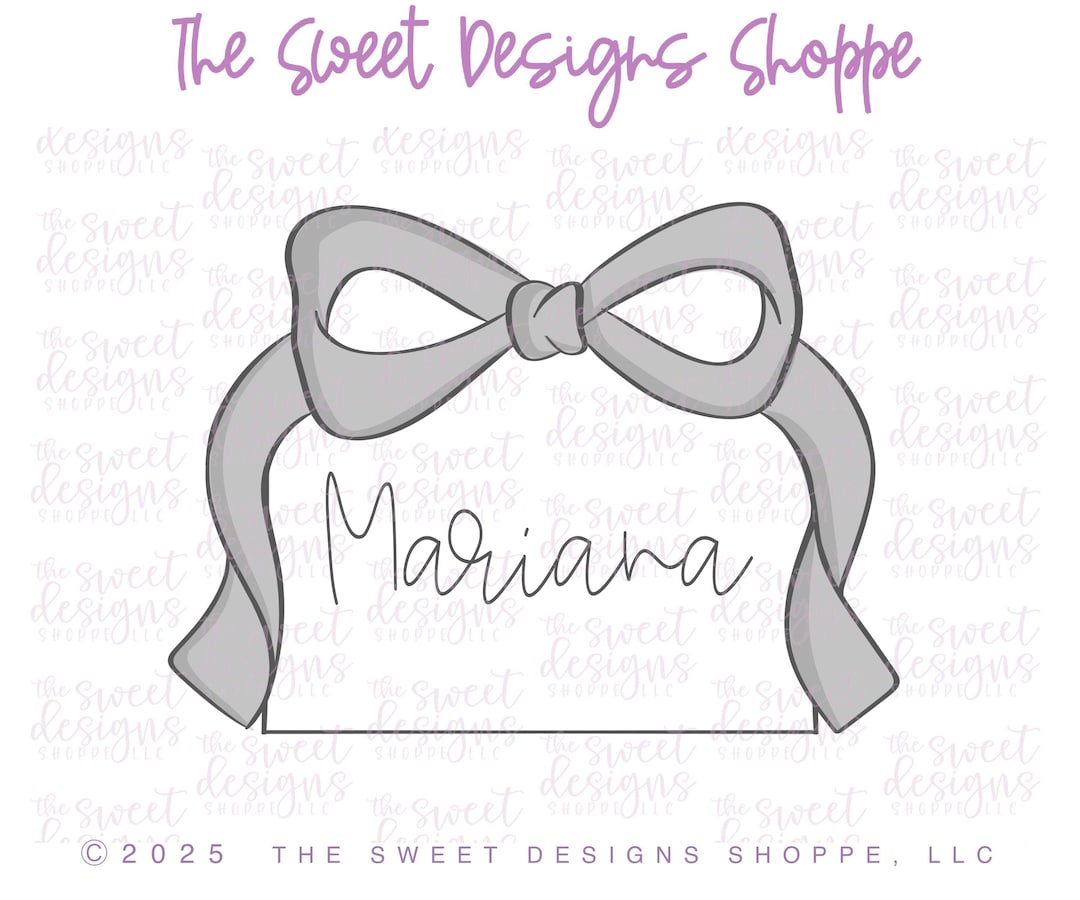 Rectangular Coquette Plaque - Cookie Cutter- ETSY - Etsy