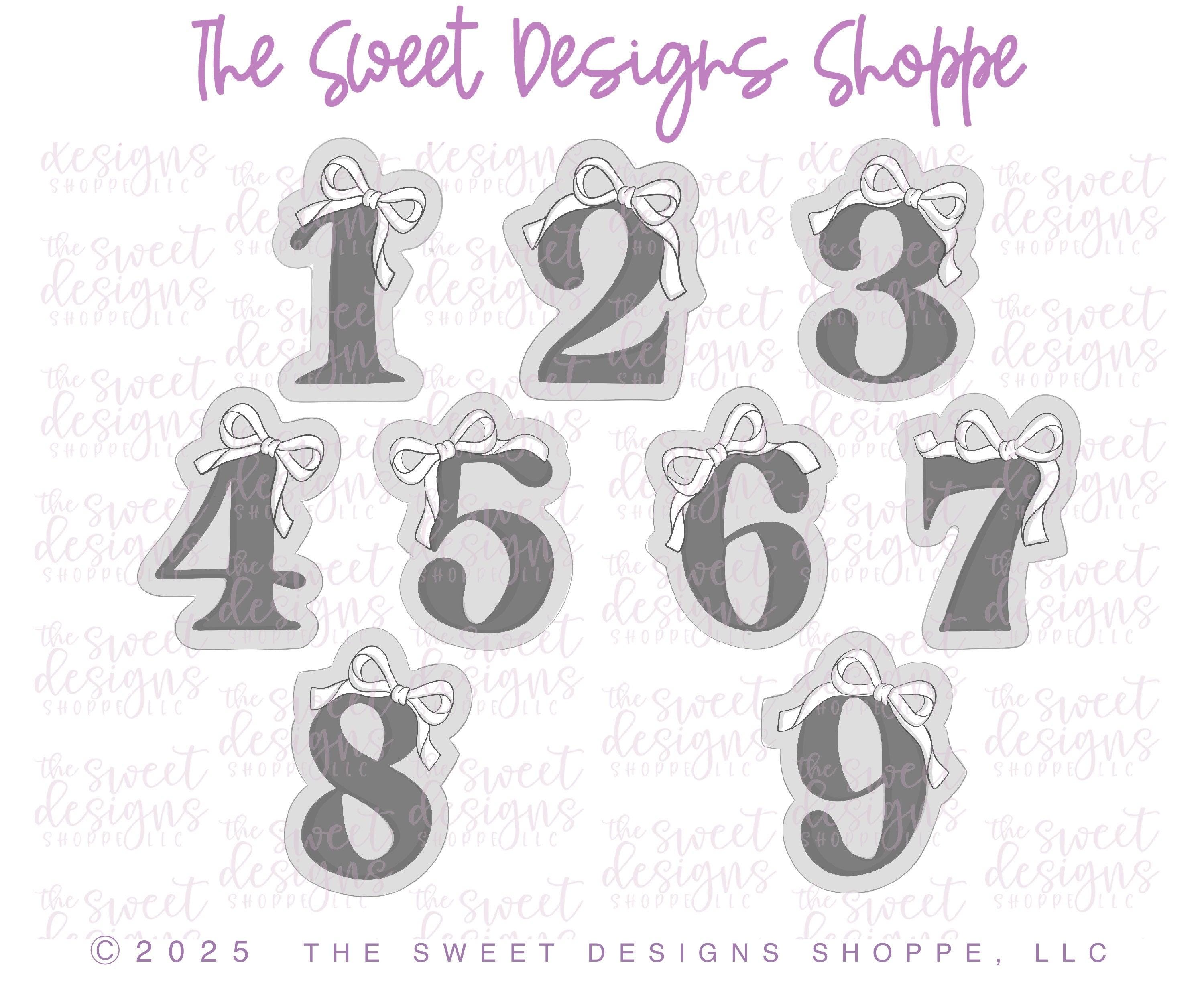 Coquette Numbers Set - Set of 9 - Cookie Cutters - ETSY - Etsy