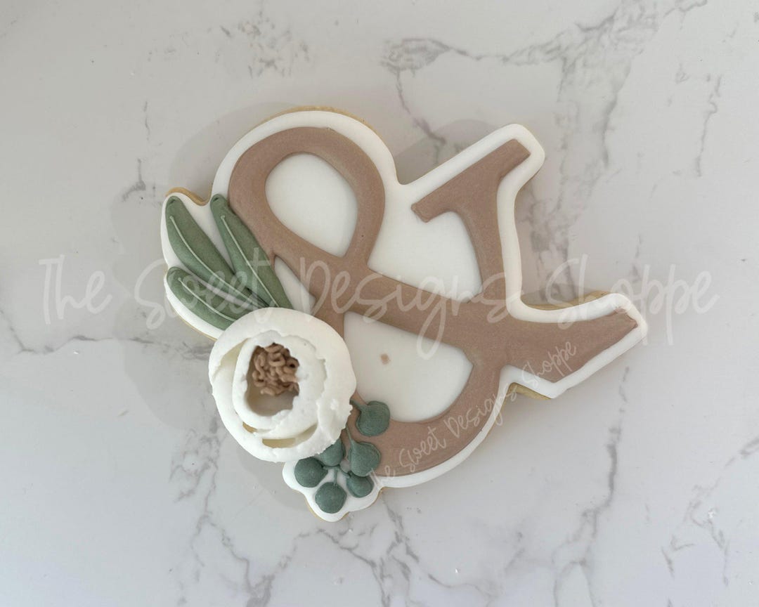 Floral Ampersand / AND Symbol - Cookie Cutter - Etsy