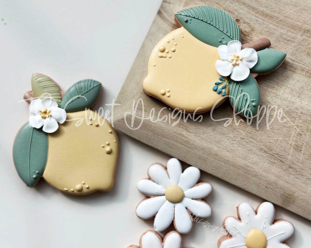 Summer Floral Lemon - Cookie Cutter - Etsy