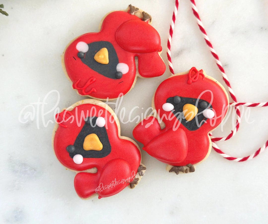 Chubby Cardinal - Cookie Cutter - Etsy