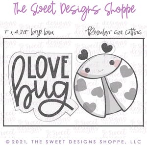Love Bug and Bug Love Plaque Set - 2 Piece Set - Cookie Cutters - Etsy