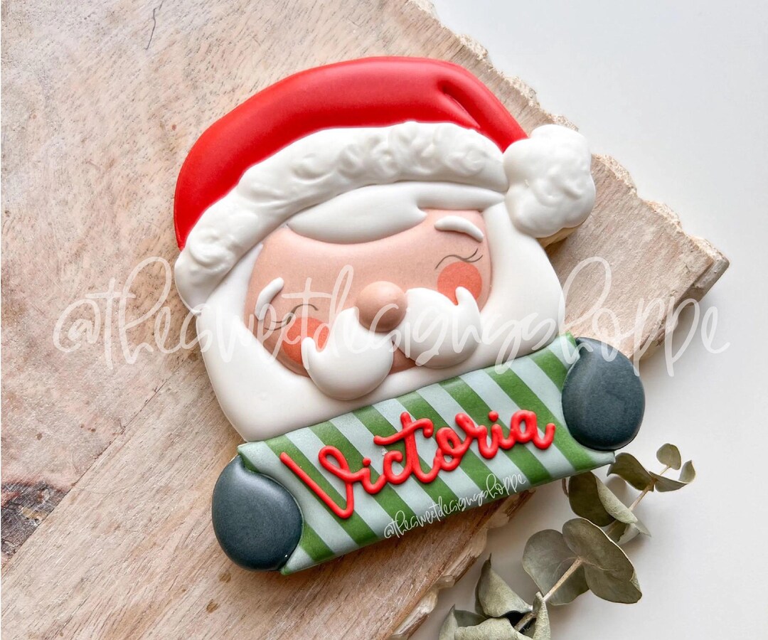 Cute Santa Plaque - Cookie Cutter - Etsy