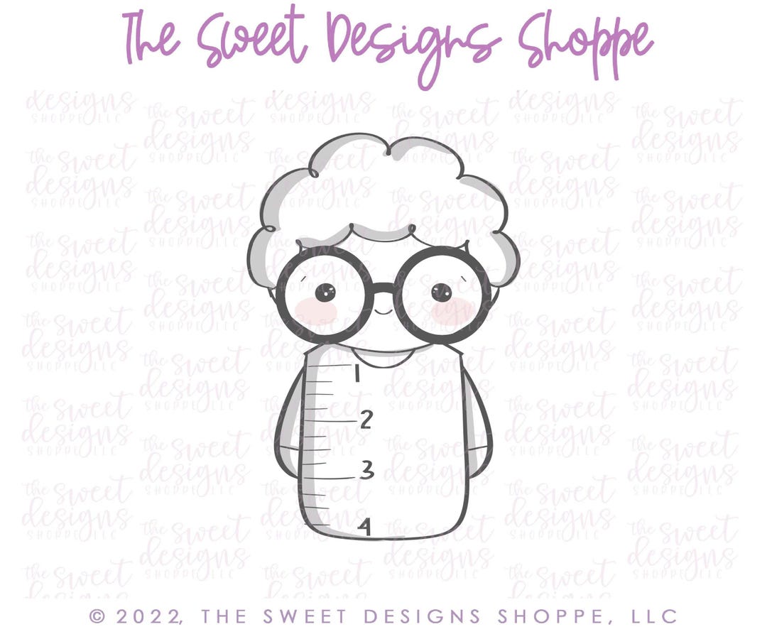 Curly Boy Ruler - Cookie Cutter - Etsy