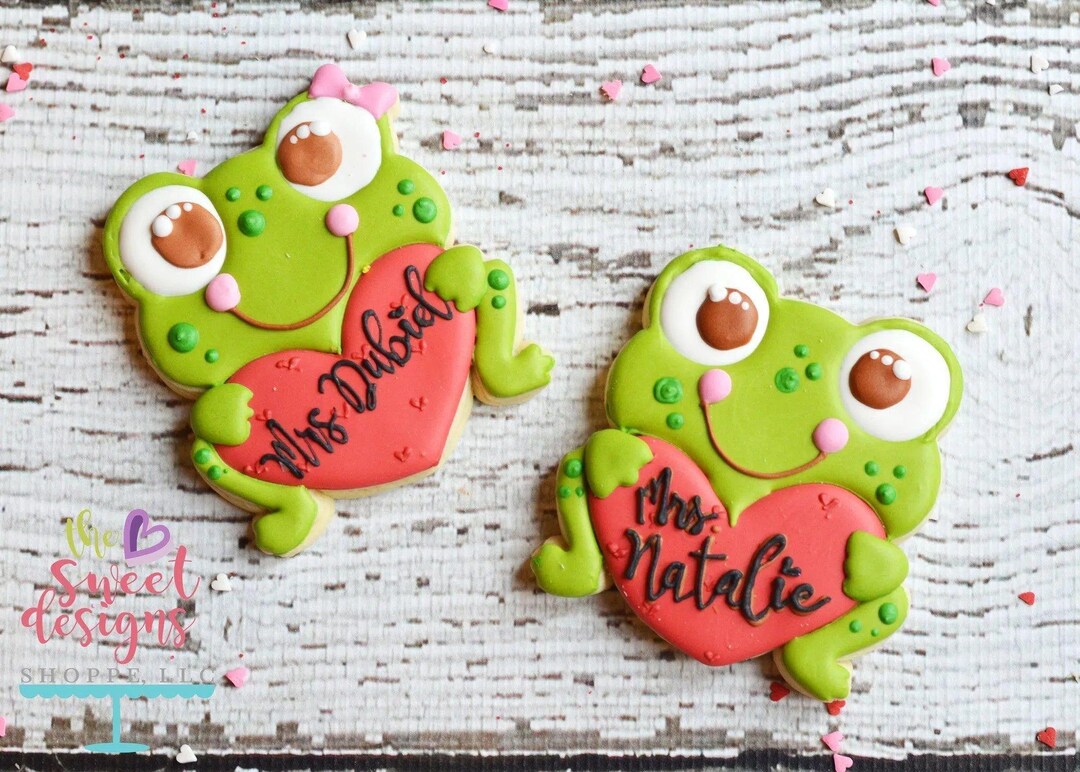 Cute Frog With Heart V2- Cookie Cutter - Etsy