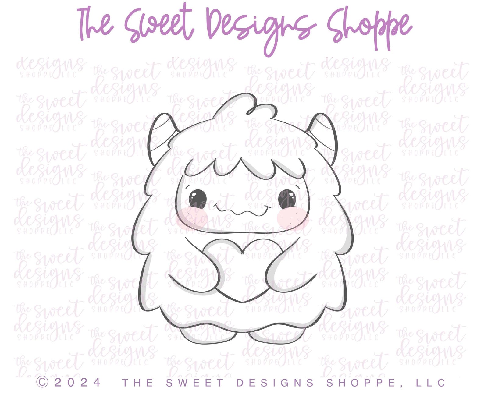Love Yeti Monster Set - Set of 2 - Cookie Cutters - ETSY - Etsy