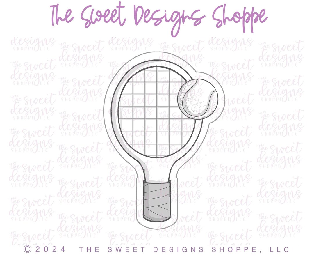Tennis Racquet With Ball - Cookie Cutter - Etsy