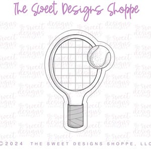 Tennis Racquet With Ball - Cookie Cutter - Etsy