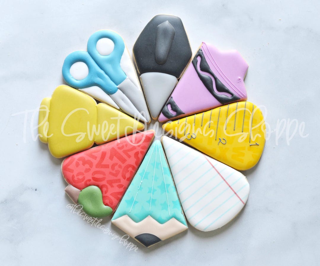 8.5" School Platter Set - Cookie Cutter(s) - Etsy