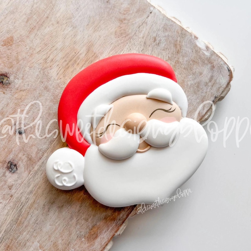 Santa Face Cookie Cutter - Etsy