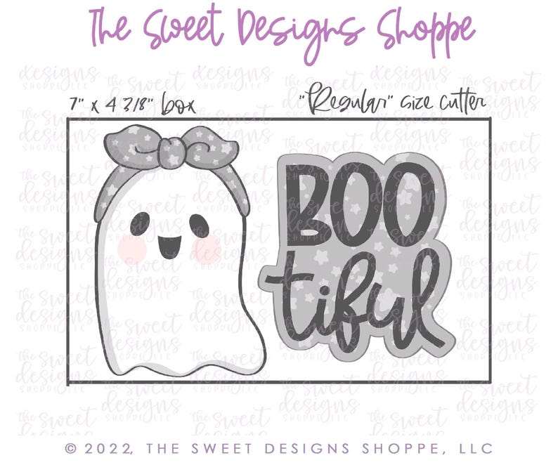 Groovy Ghost With Headband & BOO Tiful Plaque - 2 Piece Set - Cookie ...