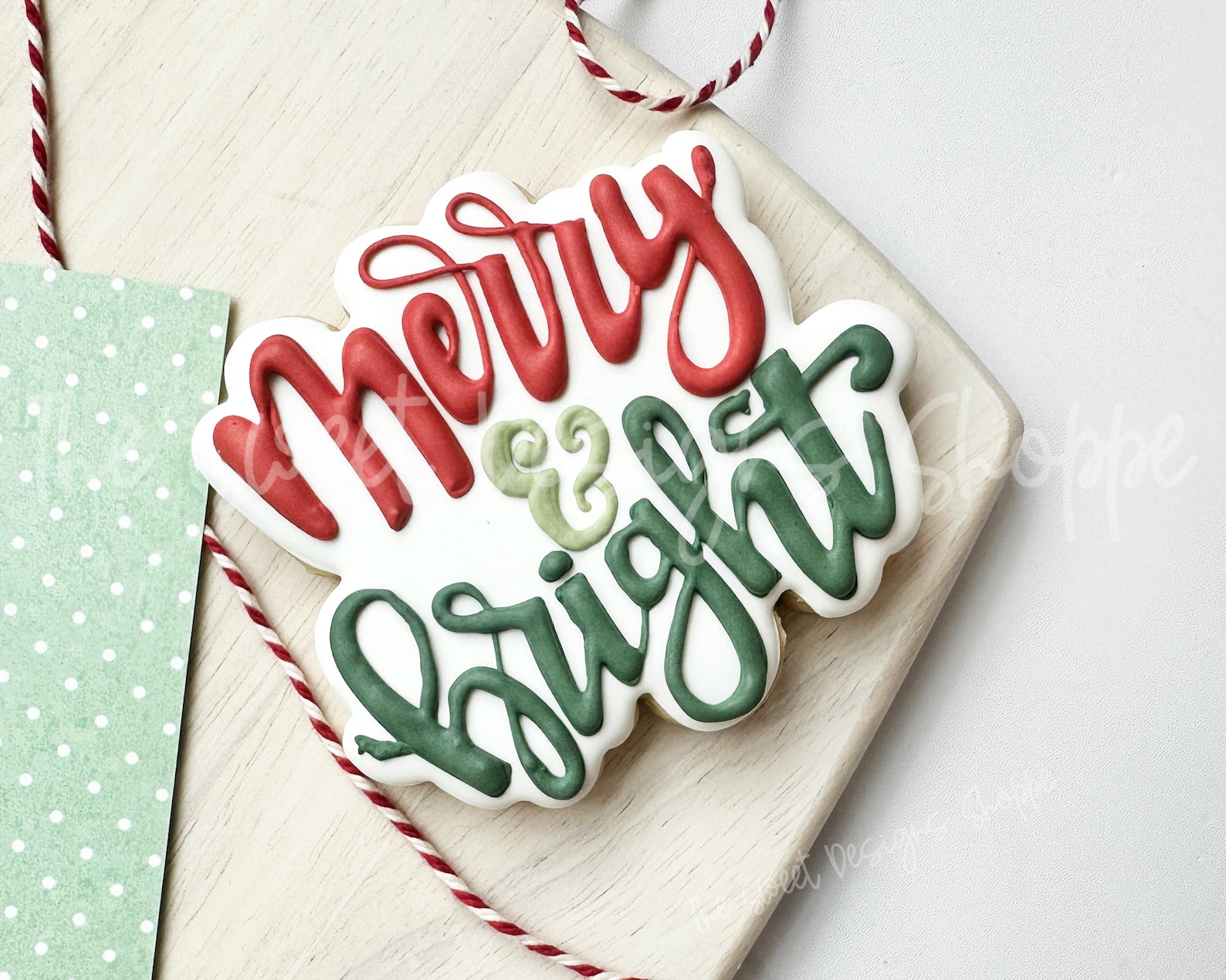 Merry and Bright Plaque V2 - Cookie Cutter - Etsy