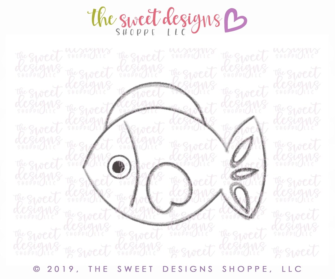 Holly Fish - Cookie Cutter - Etsy