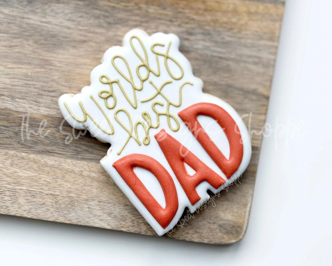 Worlds Best Dad - Cookie Cutter - Etsy