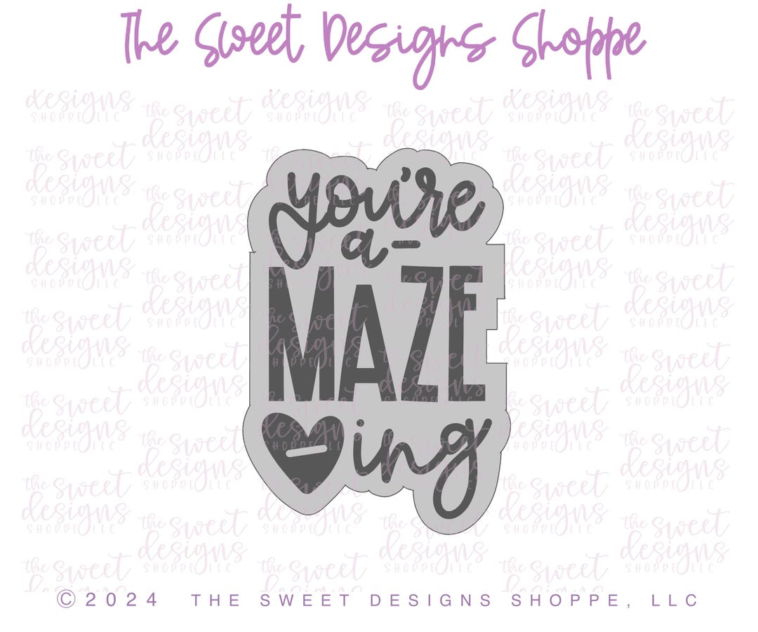 You're Are A-maze-ing Plaque- Cookie Cutter - ETSY - Etsy