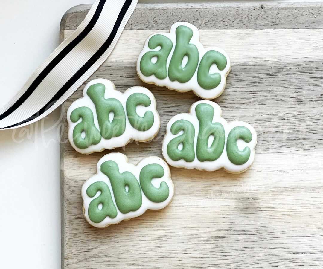 Groovy "abc" Lowercase- Cookie Cutter - Etsy