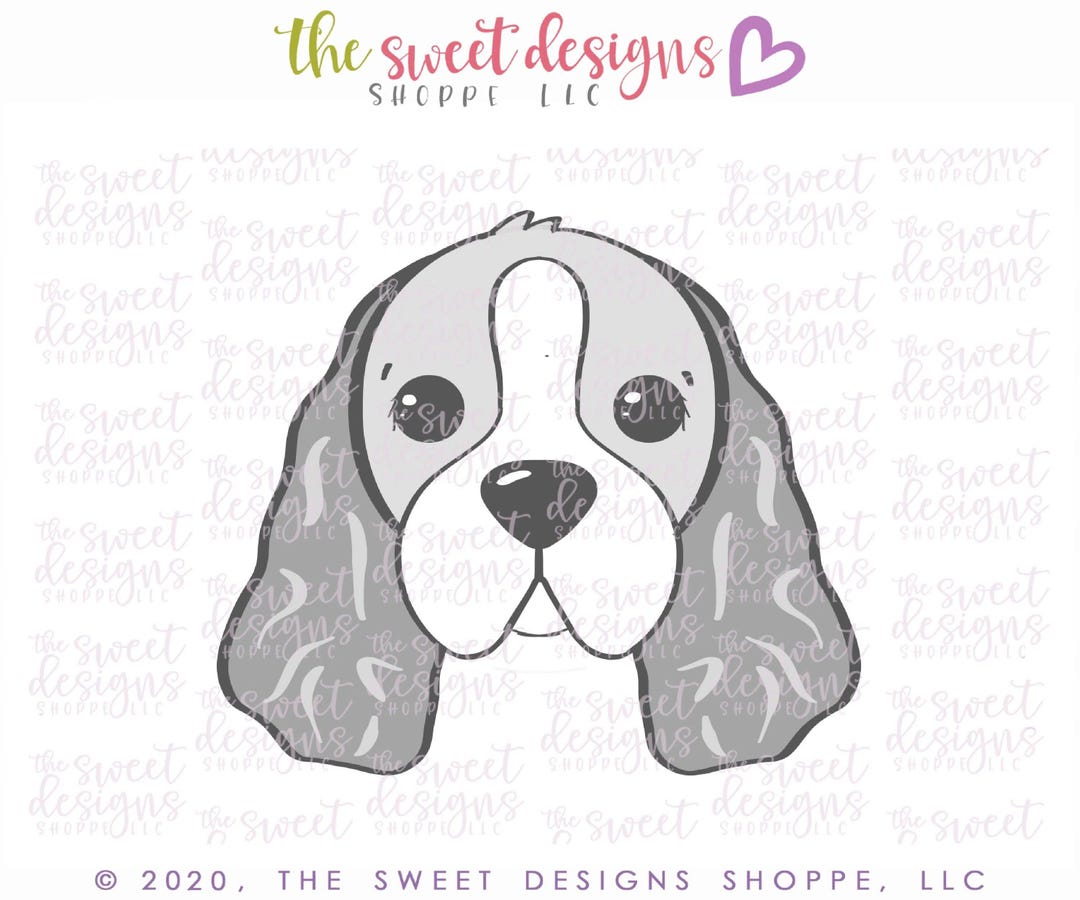 Cocker Spaniel Dog Face - Cookie Cutter - Etsy