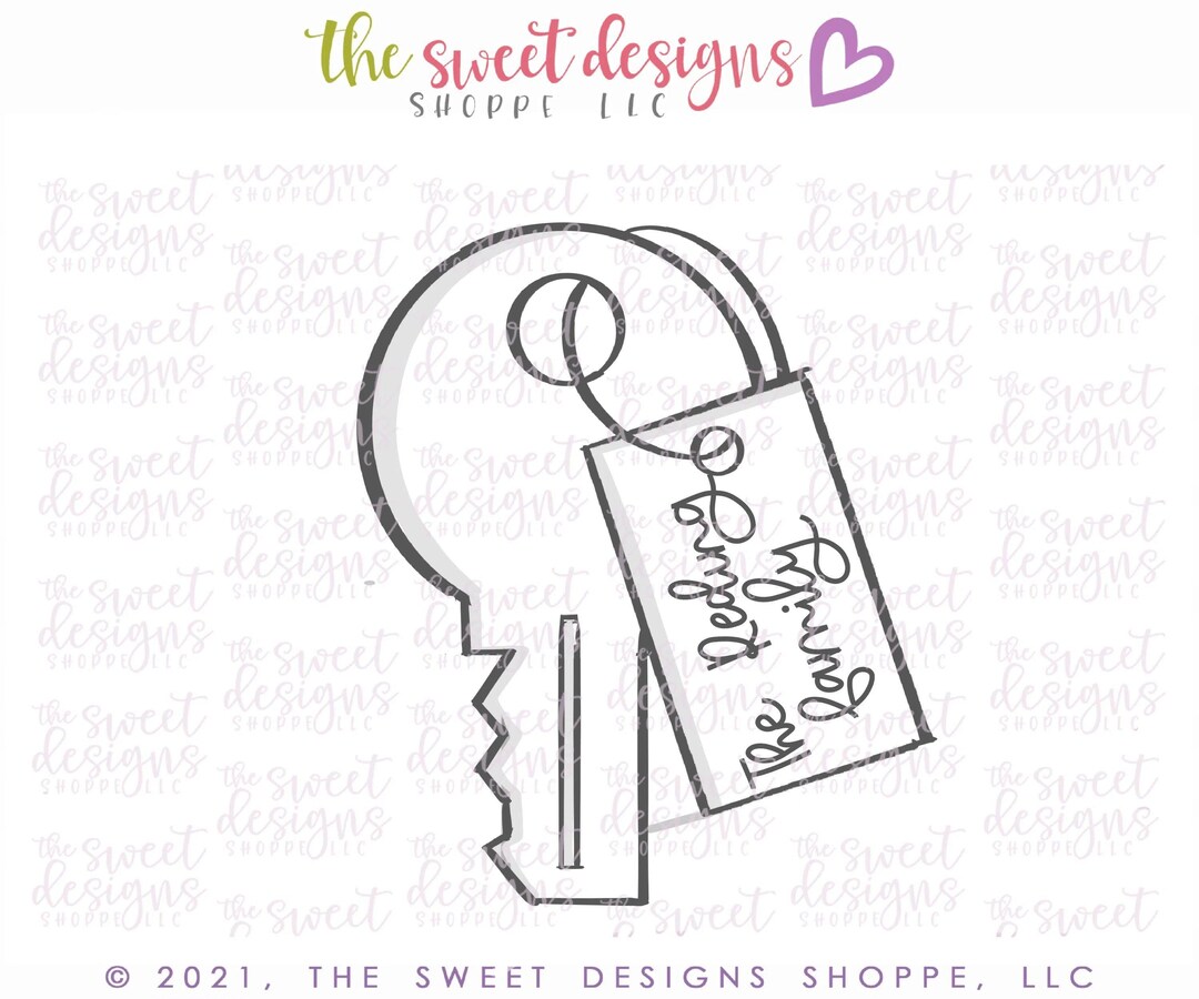 Key With Tag - Cookie Cutter - Etsy