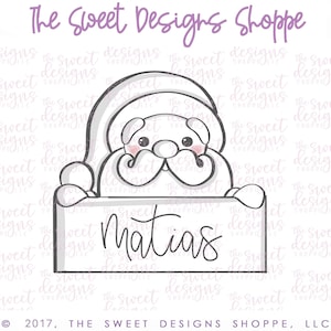Santa Plaque - Cookie Cutter - Etsy