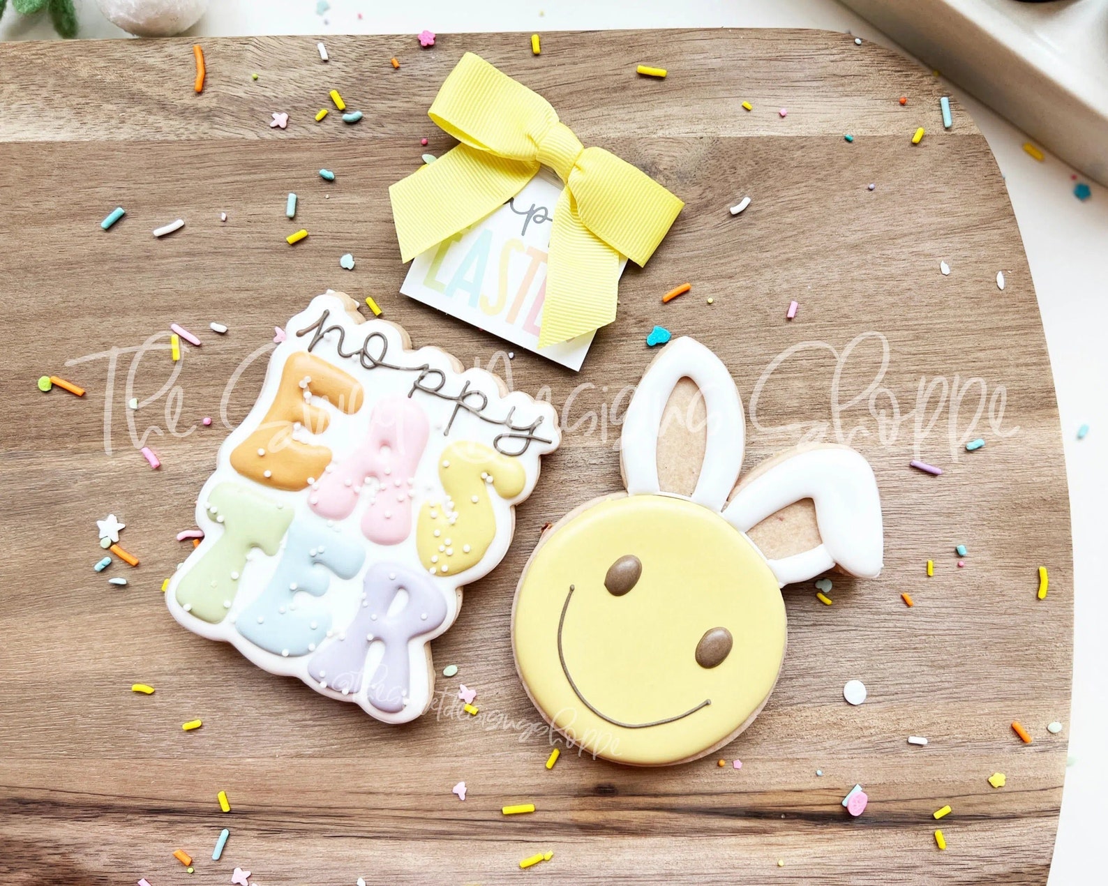 Groovy Easter Smiley Face Set Set of 2 Cookie Cutters - Etsy