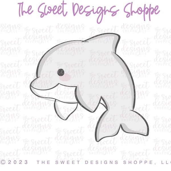 Dolphin Cookie - Etsy