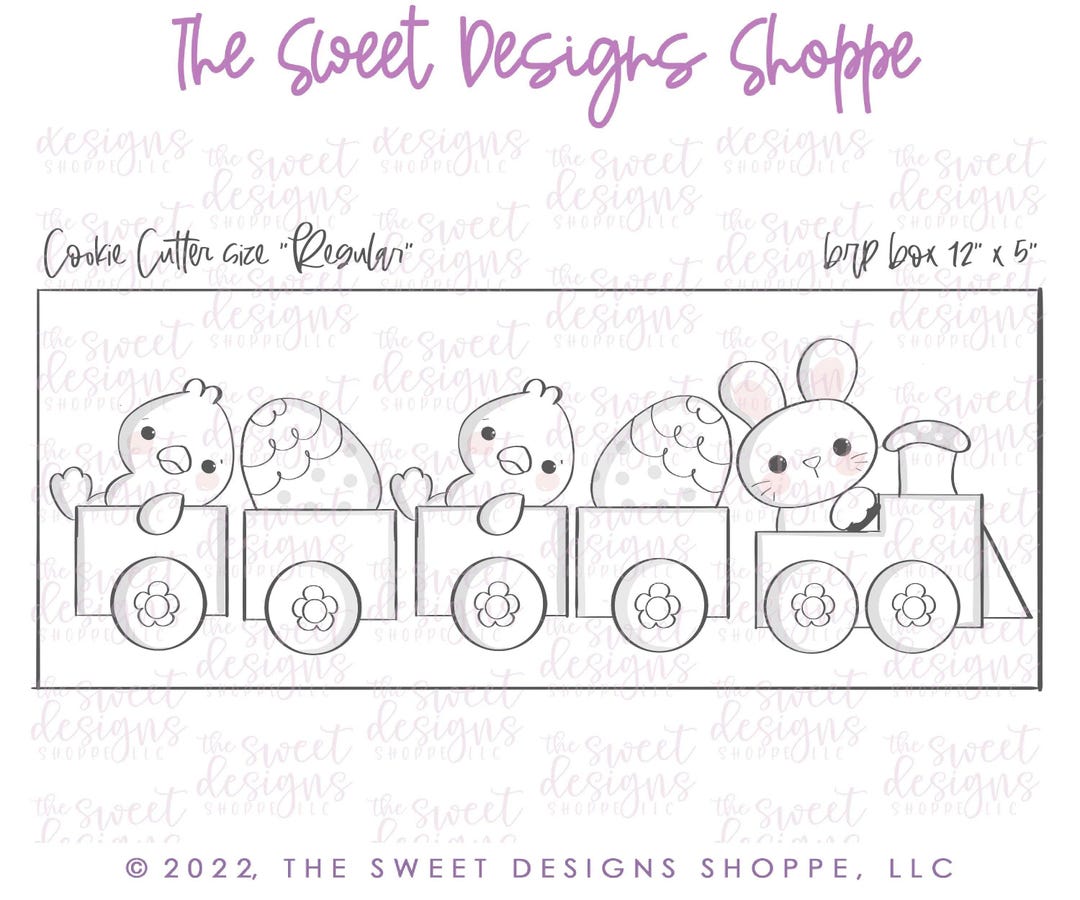 Easter Train Set - 3 Piece Set - Cookie Cutters - Etsy