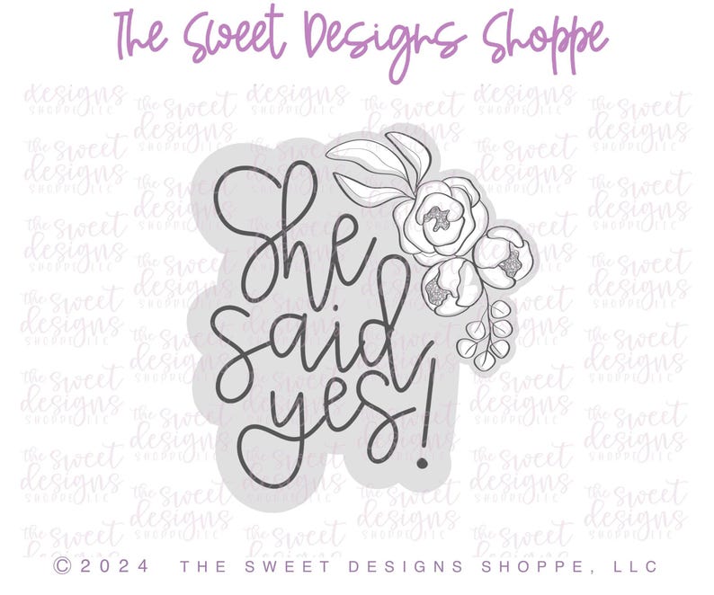 She Said Yes! Plaque - Cookie Cutter - Etsy